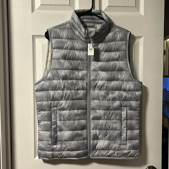GAP | Jackets & Coats | Nwt Gap Mens Cold Control Puffer Vest Gray In ...